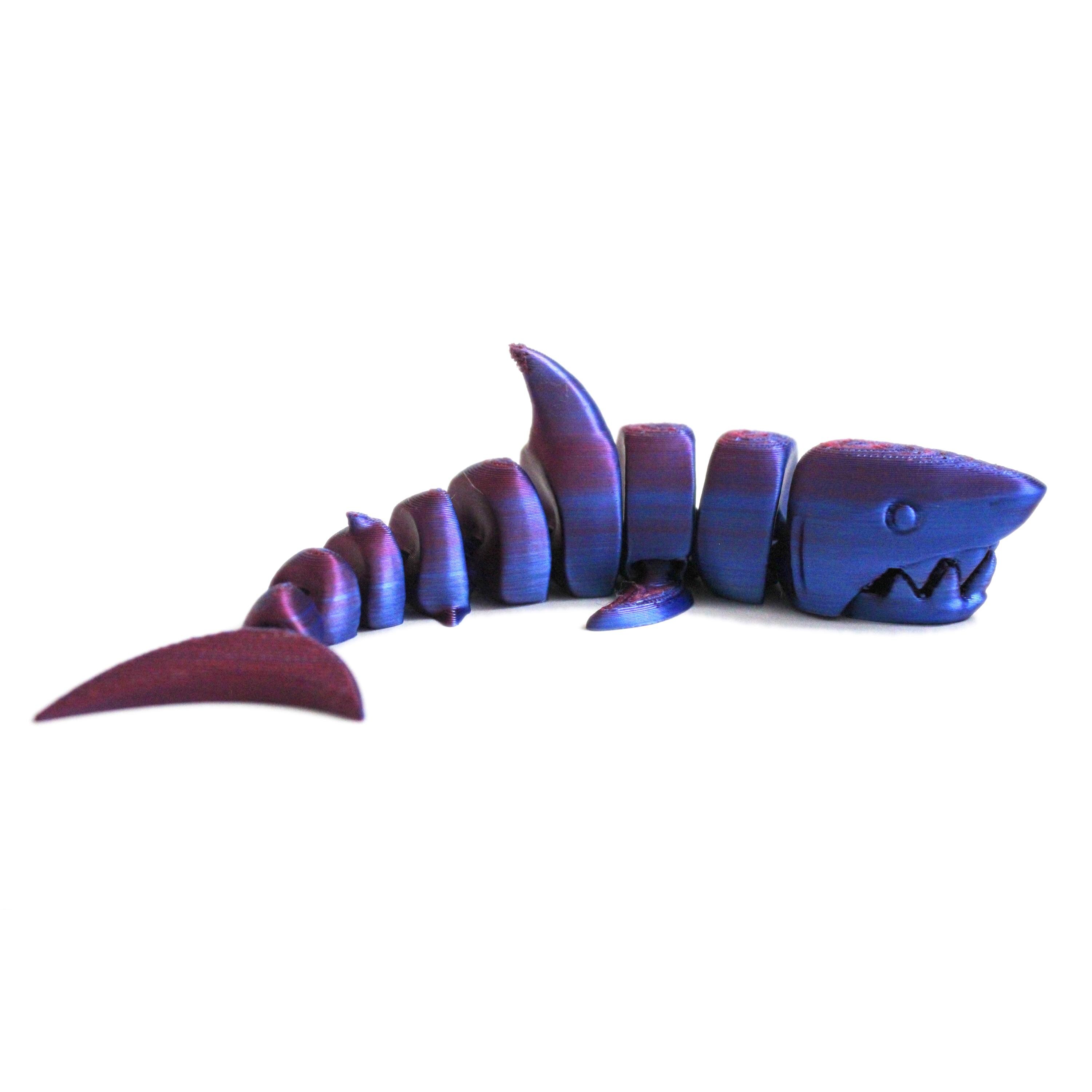 3D Printed Articulated Shark | Flexible Fidget Toy | Lifelike Moving ...