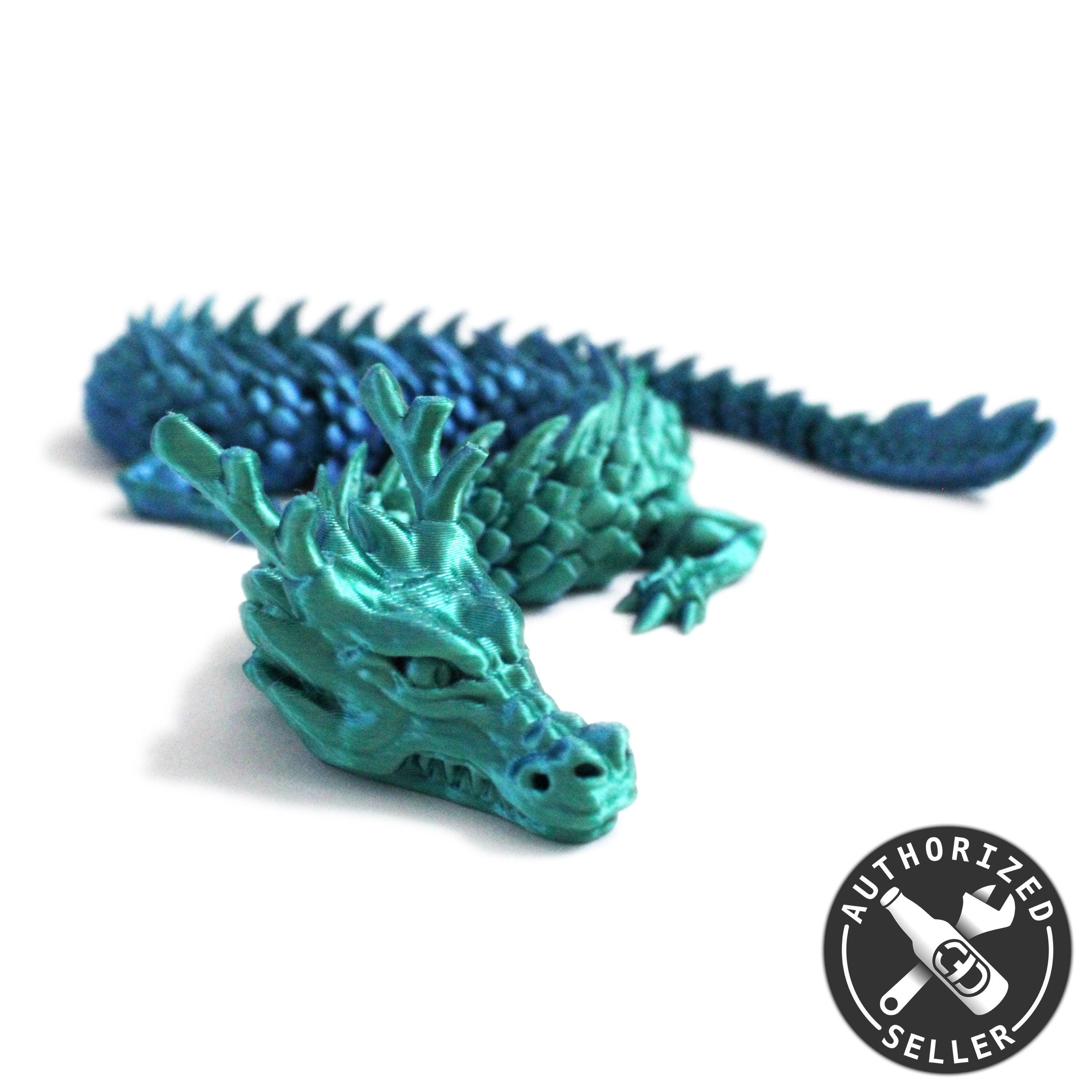 3D Printed Articulated Dragon Fidget Toy – Stress Relief, Anxiety ...