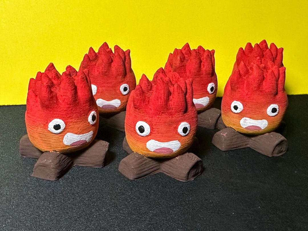 3D Printed Calcifer Desk Buddy From Howl's Moving Castle - Etsy