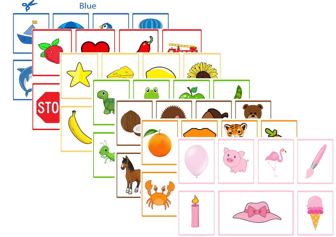 Printable Toddler Colour Matching Activity (instant Download) - Etsy