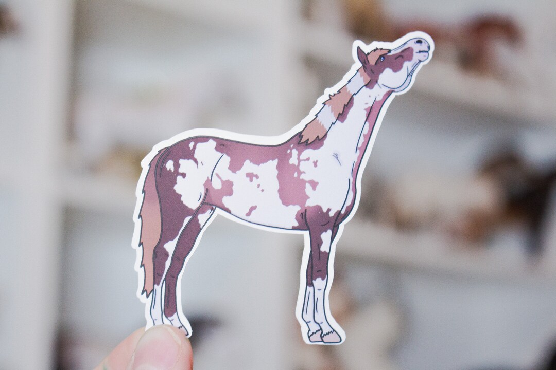 Skizzy Mars Curious Chestnut Paint Horse Vinyl Die Cut Model Horse ...