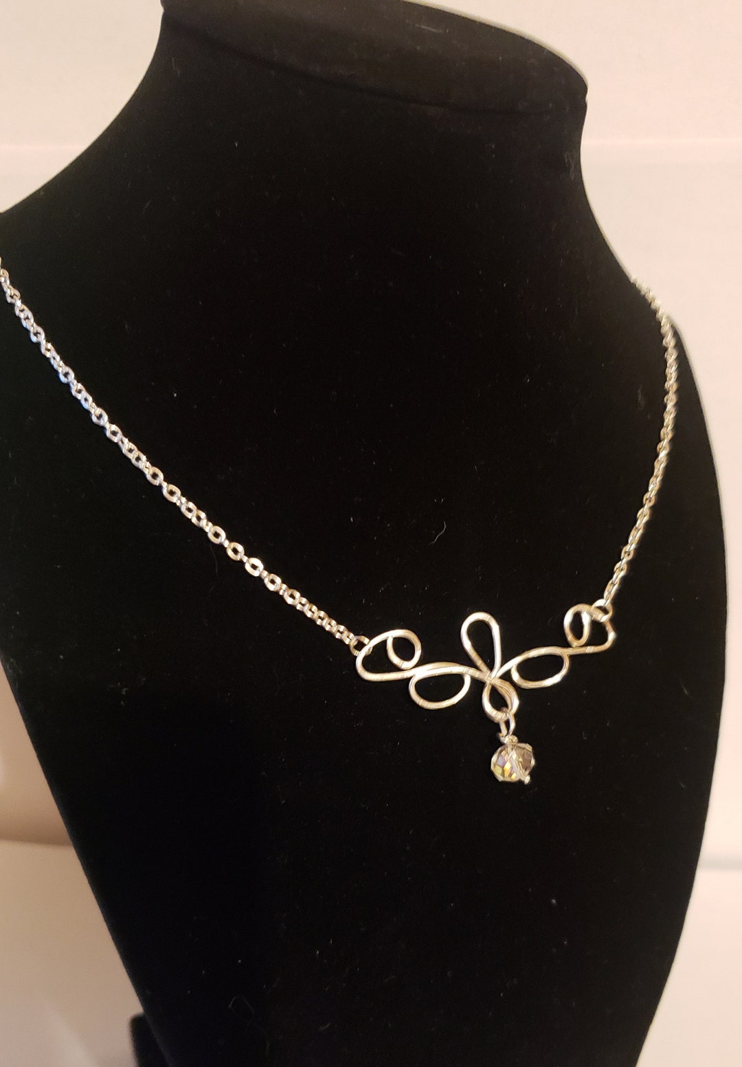 Elegant Silver Elvish Style Necklace - Etsy