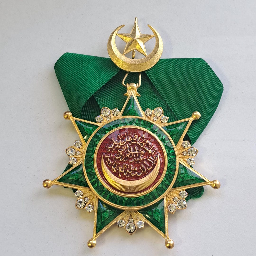 Order Star of Osmania Ottoman Empire Turkey.with Crystal. Reproduction ...