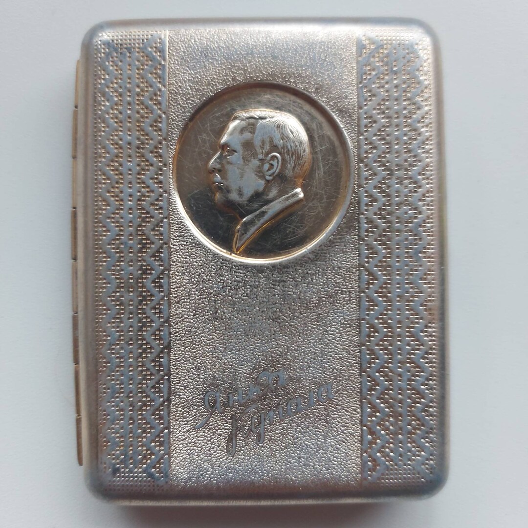 Vintage Soviet Russian Cigarette Case Made in Ussr Aluminum.kupala.7 - Etsy