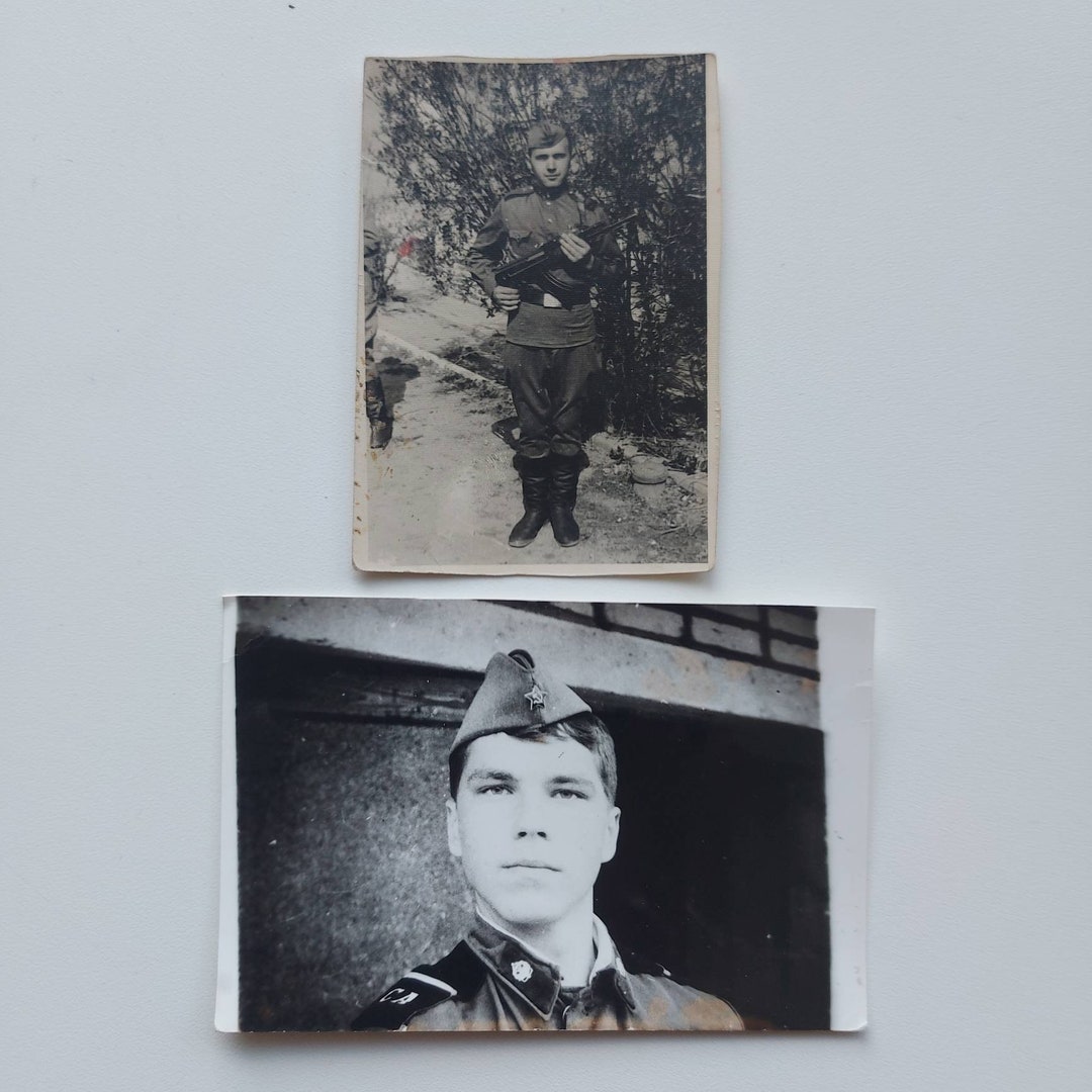 Vintage Old Photos of the Soviet Soldiers Ussr Red Army Uniforms Lot 2 ...