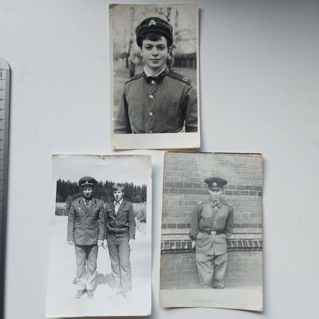 Vintage Old Photos of the Soviet Soldiers Ussr Red Army Uniforms Lot 3 ...