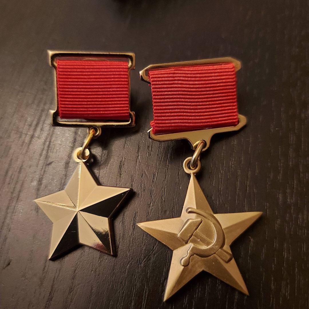 Awards Order Medal Soviet Gold Star Hero of Soviet Union Ussr - Etsy