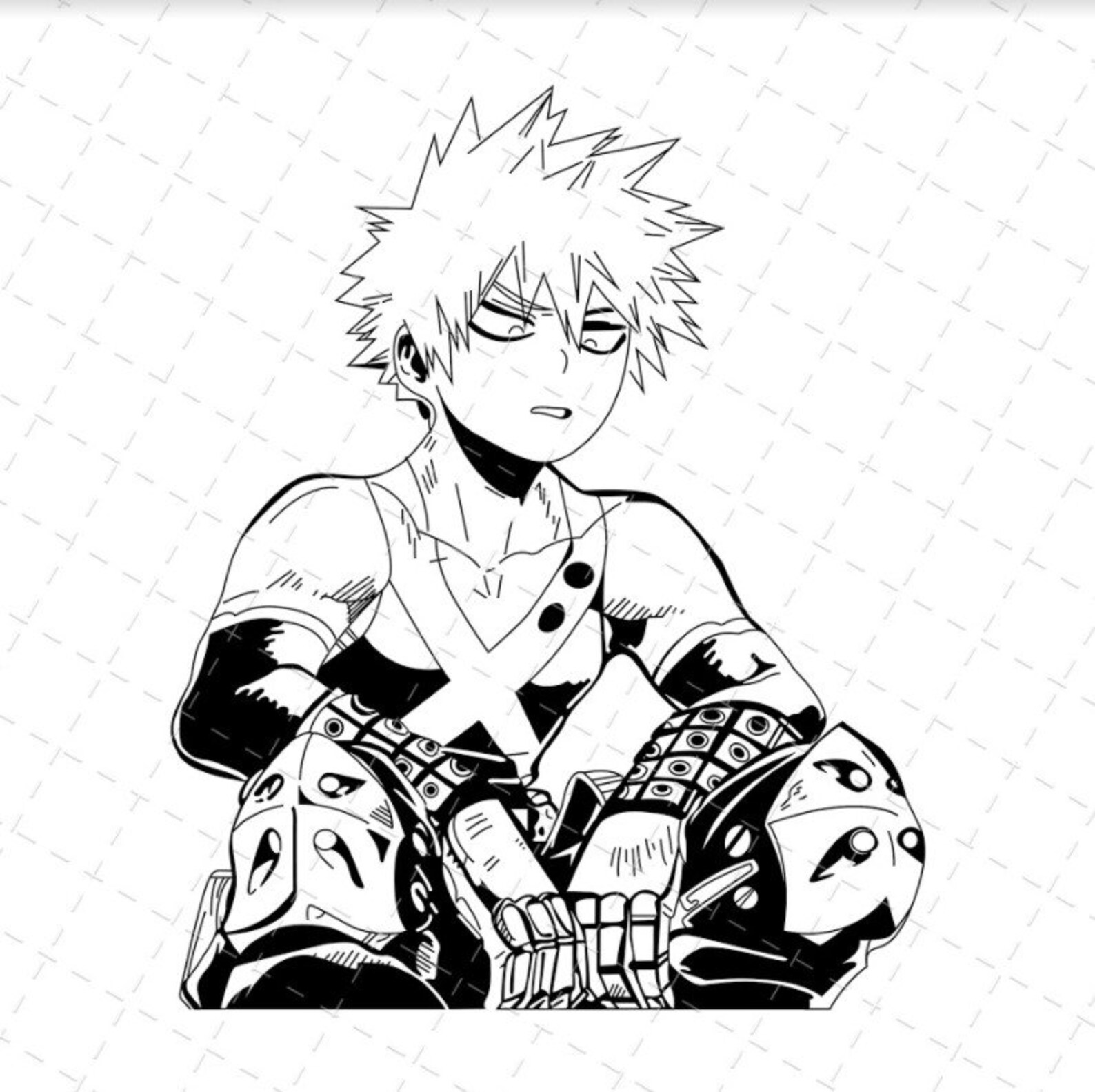 Digital Download Bakugo Katsuki MHA SVG File Unisex | Etsy