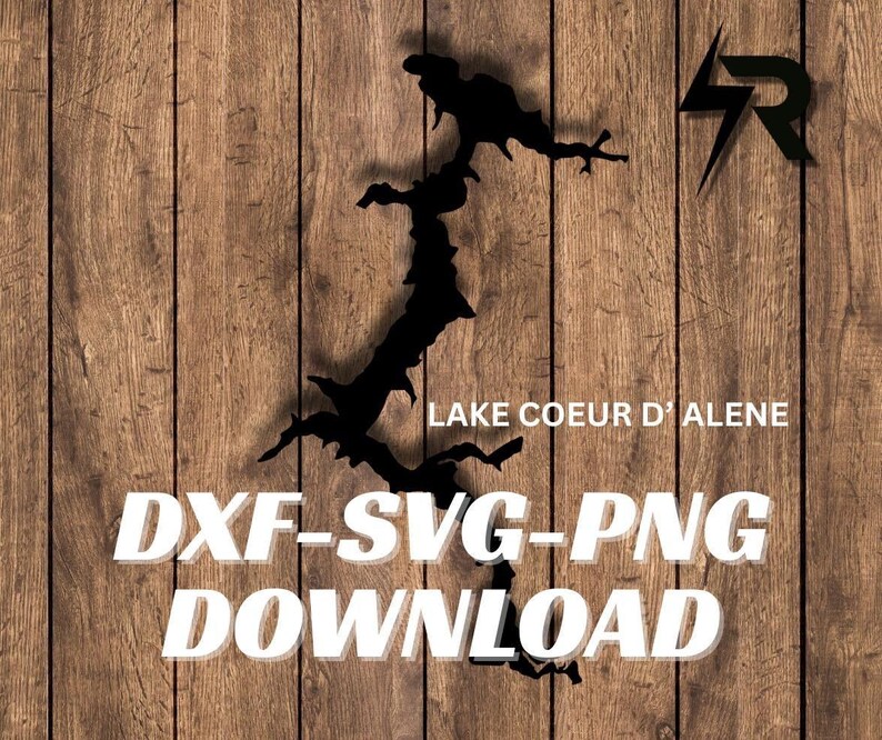 Lake Coeur D' Alene SVG-DXF Download - Etsy