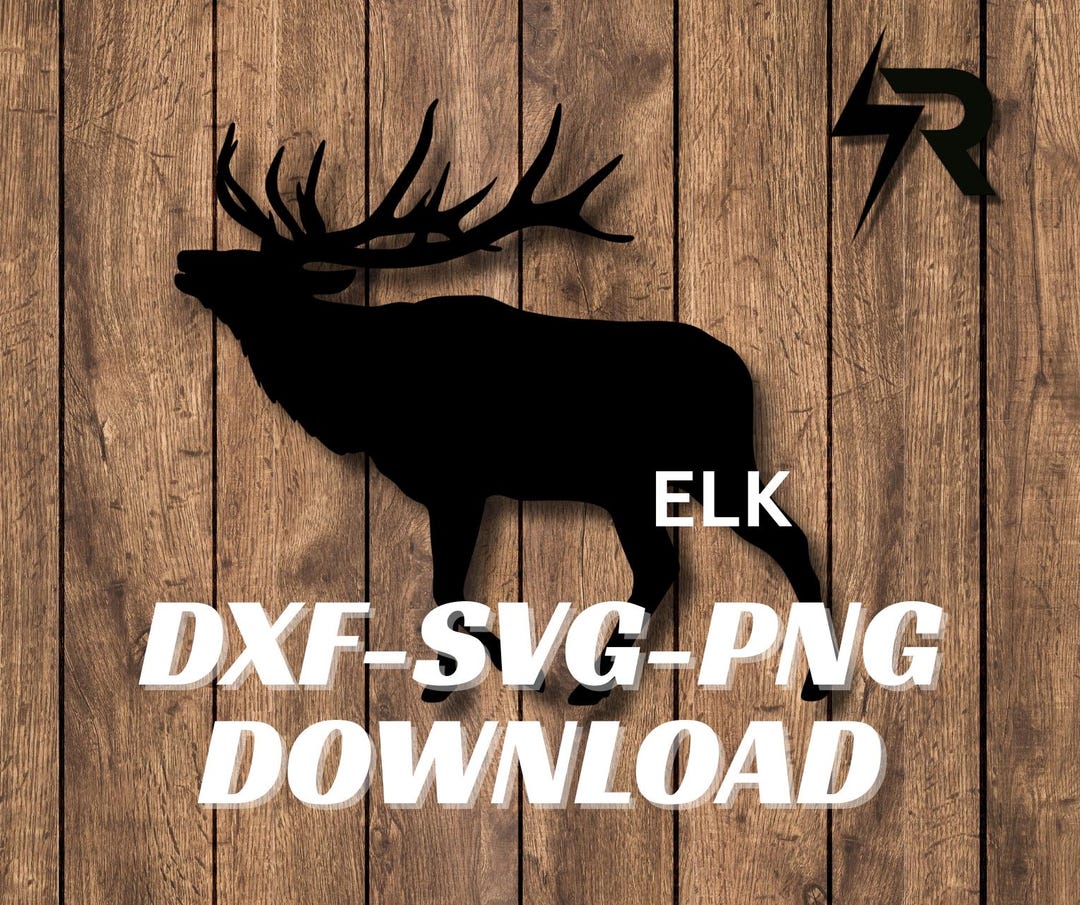 Elk DXF-SVG-PNG Files - Etsy
