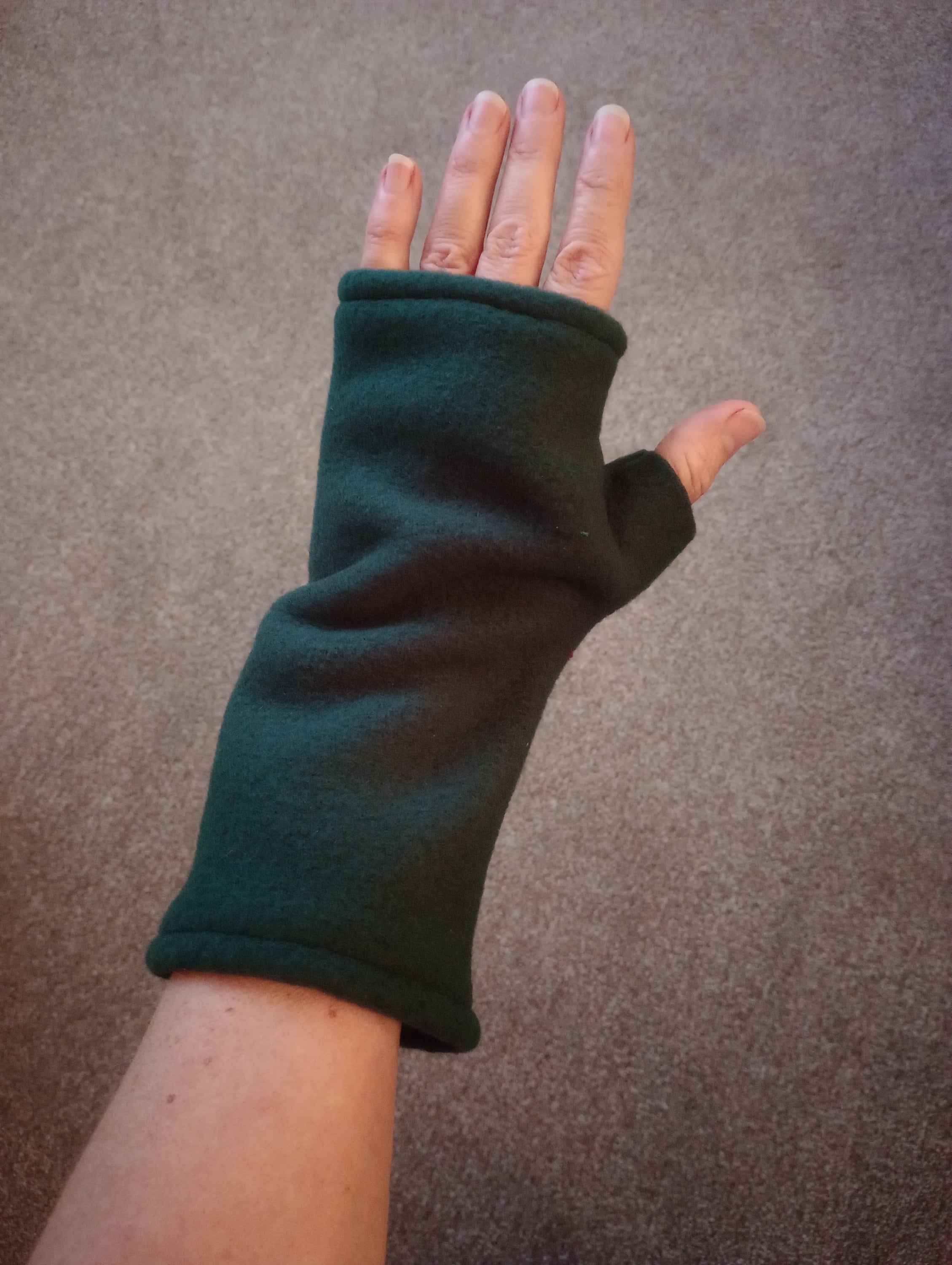 Fingerless Fleece Gloves, Fleece Mittens, Handwarmers, Fleece ...