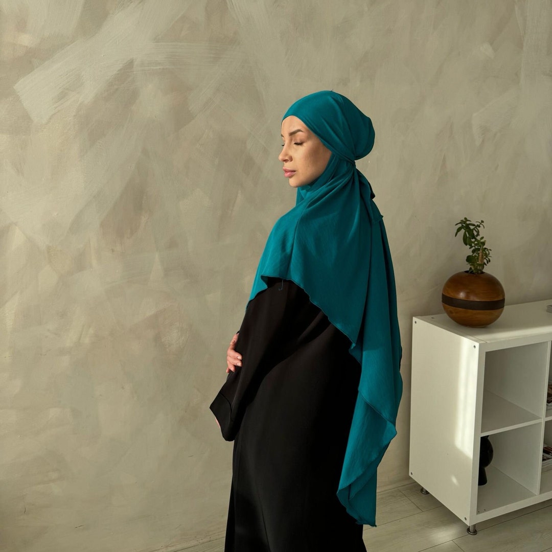 Khimar Crepe Medium -tie Back-hijab - Etsy