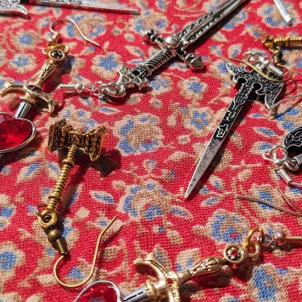 Weapon Earrings - Etsy