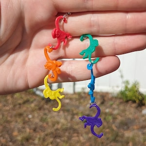 Rainbow Monkey Chain Earrings No More Monkeying Around Monkies in a ...