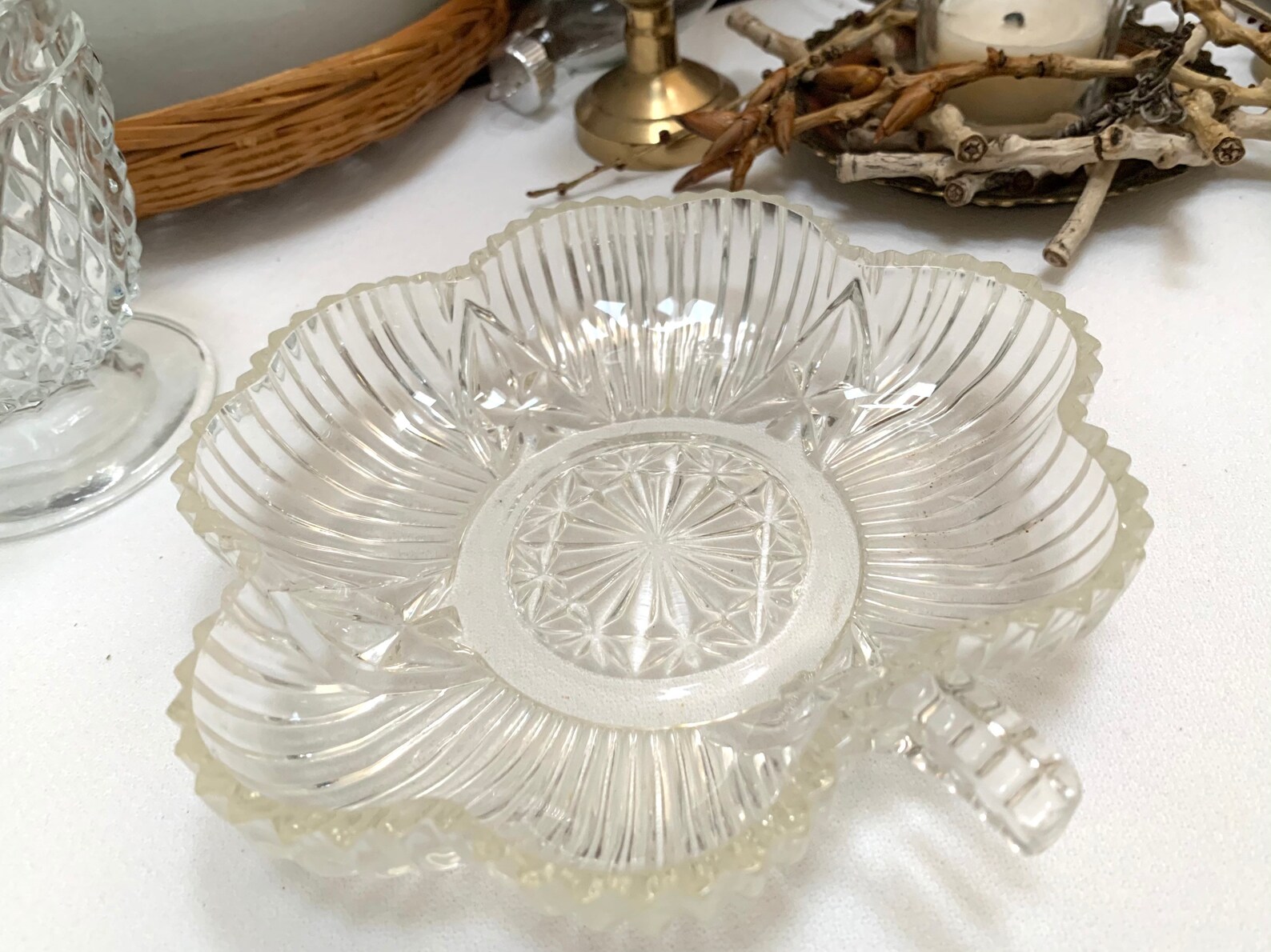 Vintage Shamrock Candy Dish - Etsy