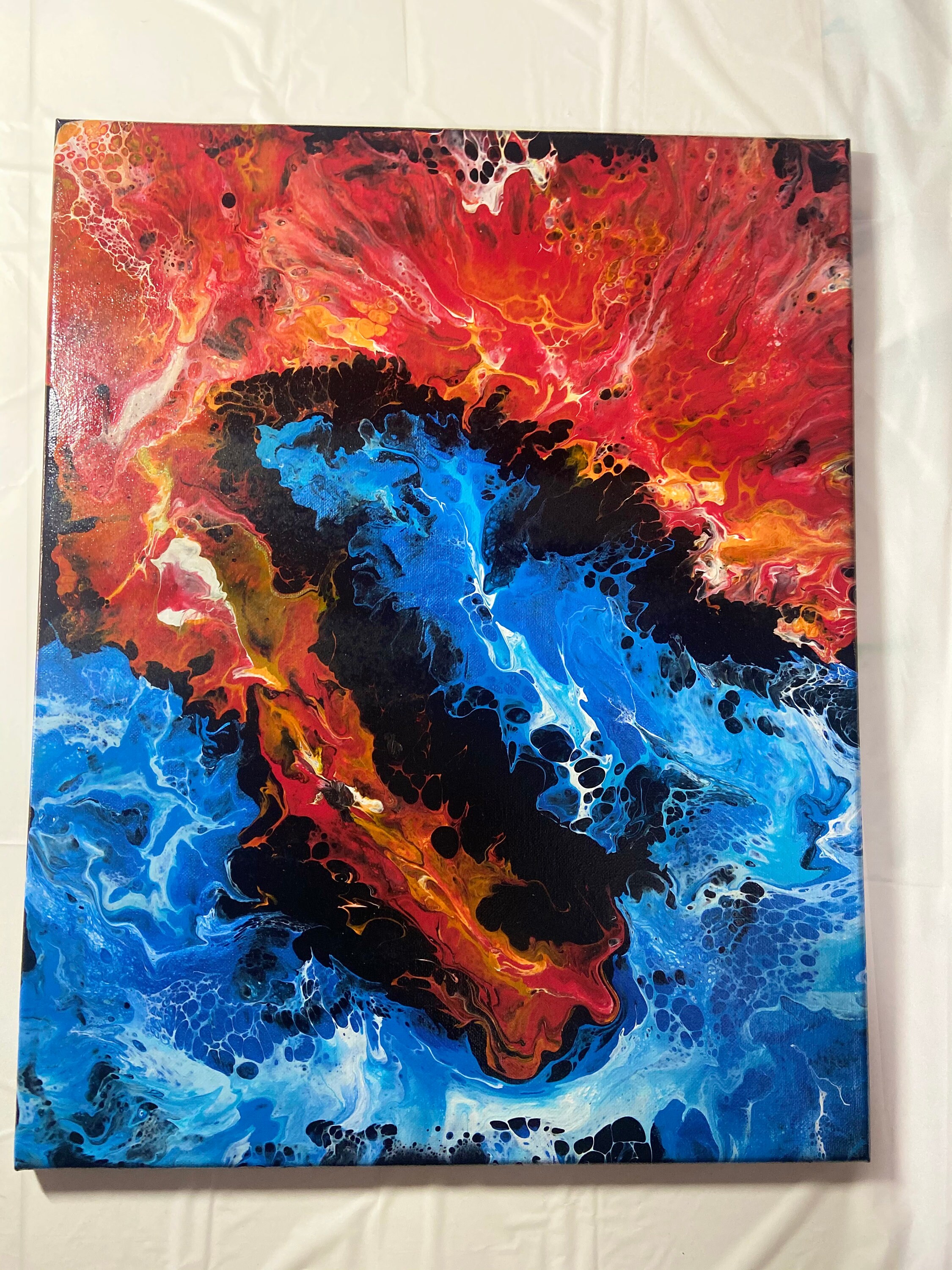 Fire and Ice Wall Art for Home or Entertainment Area - Etsy New Zealand