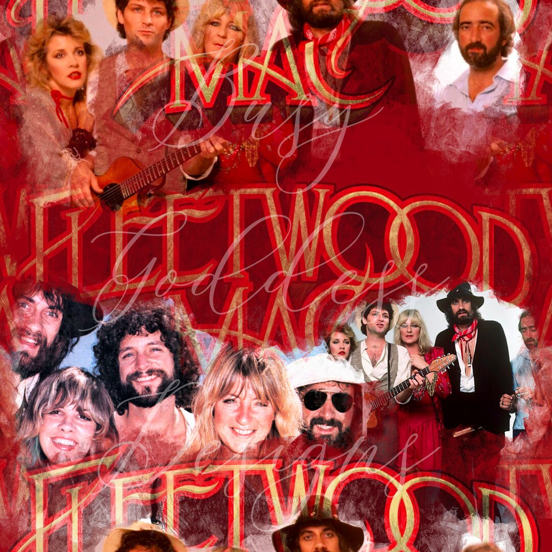 80s Rock Band Band Seamless File PNG Digital Download Etsy