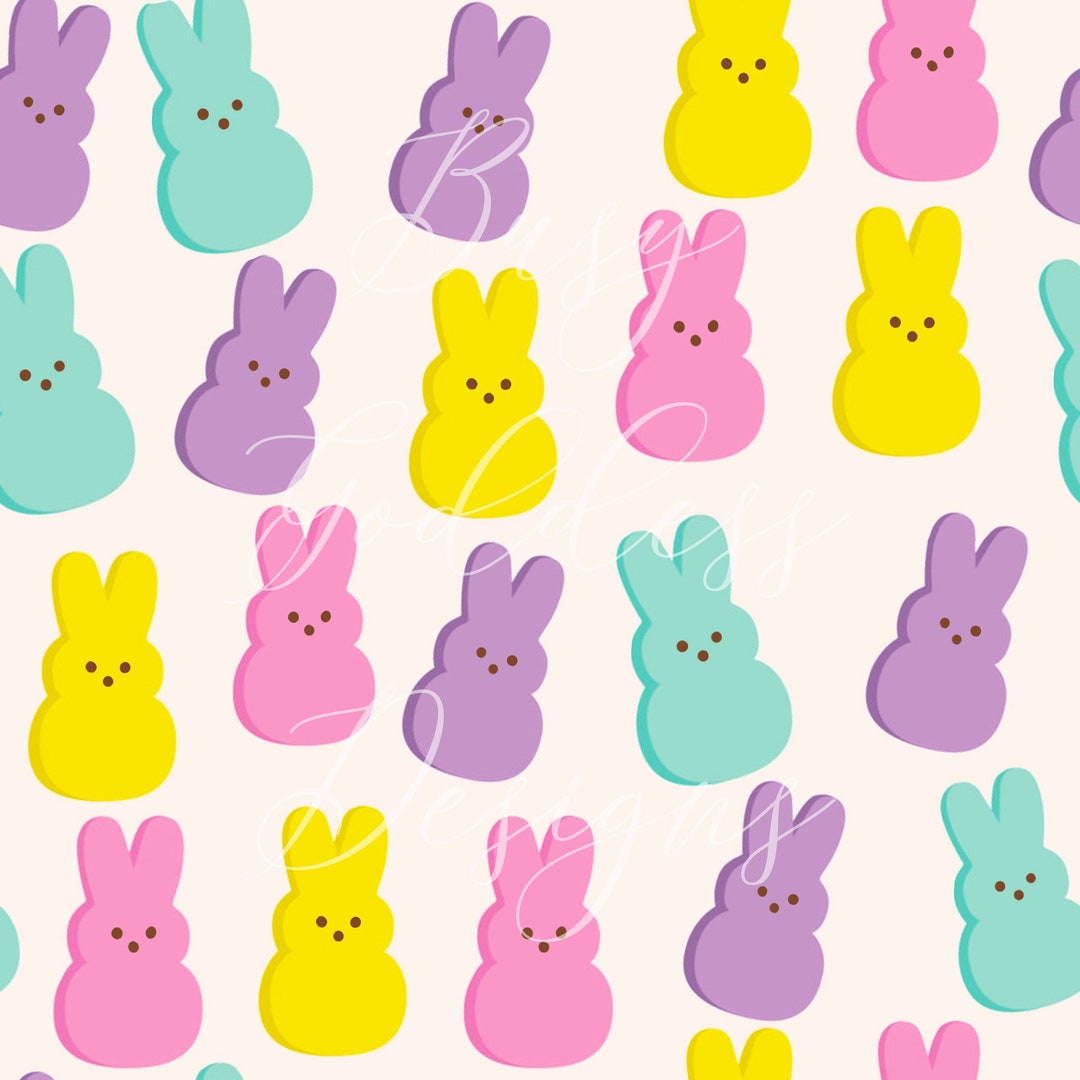 Peeps, Easter Candy, Seamless File, Repeating Pattern, PNG, Digital ...