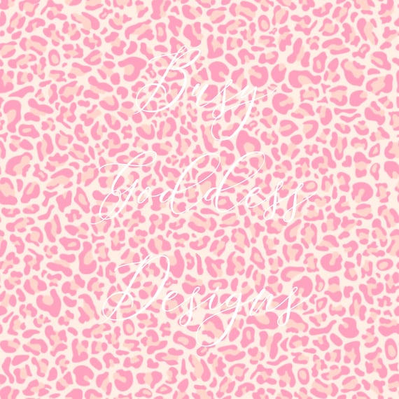 Pink Cheetah Print Seamless File Repeating Pattern PNG | Etsy