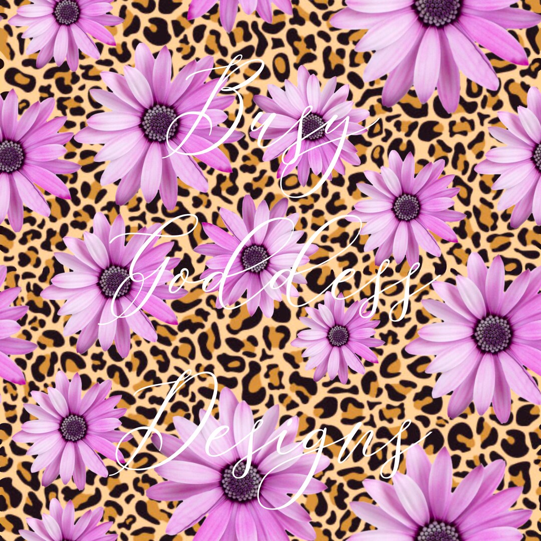 Leopard, Cheetah, Purple Flower, Flowers, Spring, Seamless File, PNG ...