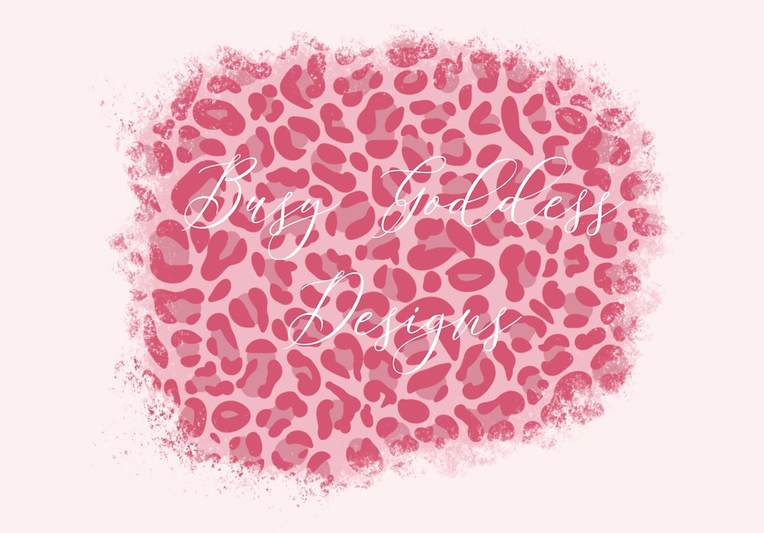Pink Leopard Sublimation PNG Digital Download With Transparent ...