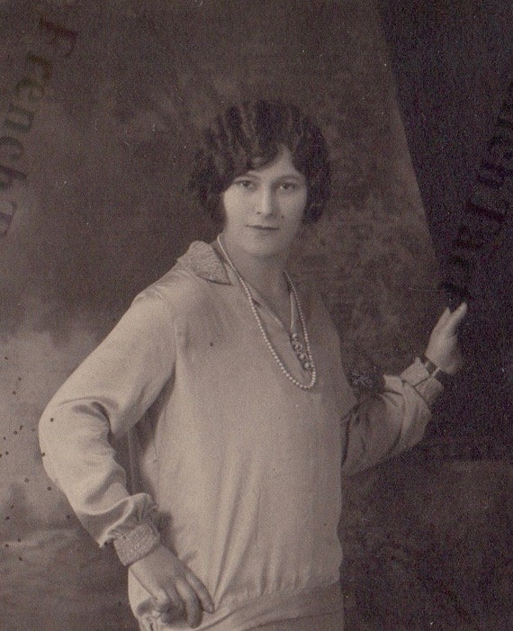 1920s Flapper Photo Postcard Classic Pose 'best - Etsy