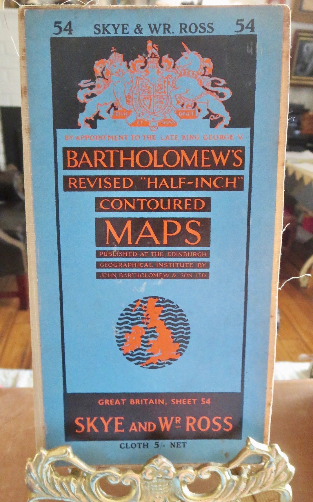 1950s Bartholomew's Revised 'half-inch' Contoured Maps Skye & Wester ...
