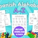 Spanish Alphabet Coloring Pages, Beginner Spanish Worksheets, Easy ...