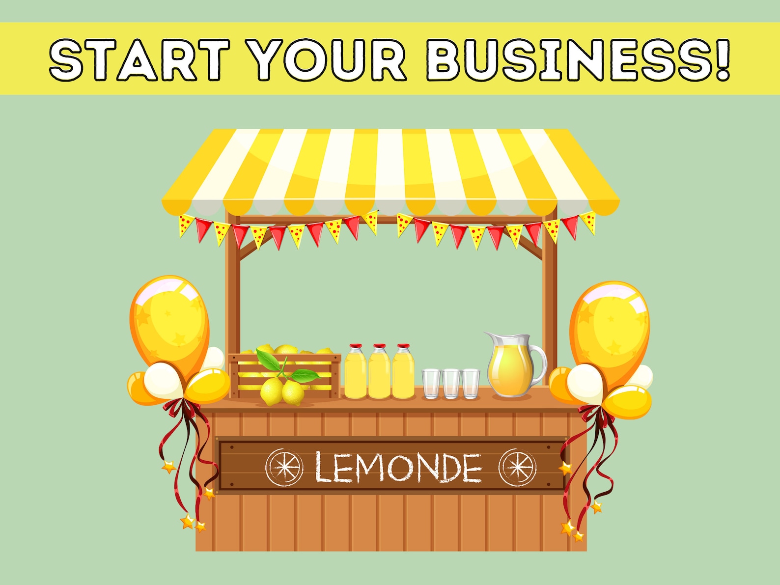 Lemonade Stand Business Plan for Kids, Kid Entrepreneur, Kid Business ...