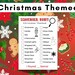 Seasonal Themed Scavenger Hunt Activity, Halloween Games, Christmas Fun ...