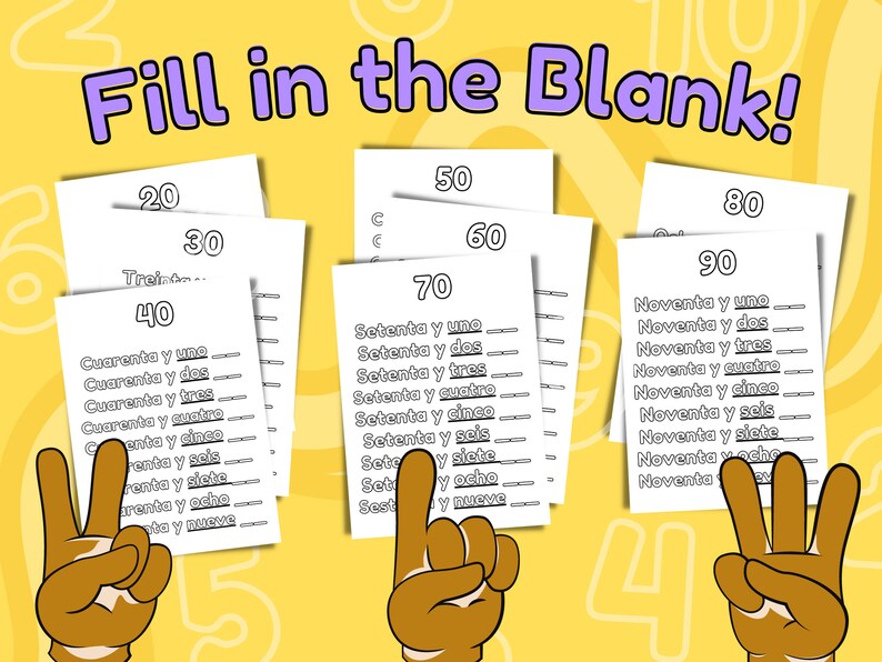 Beginner Spanish Numbers for Kids, Counting in Spanish, Coloring ...