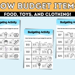 Budgeting Activity for Kids, Budget Worksheet, Homeschool Resources ...