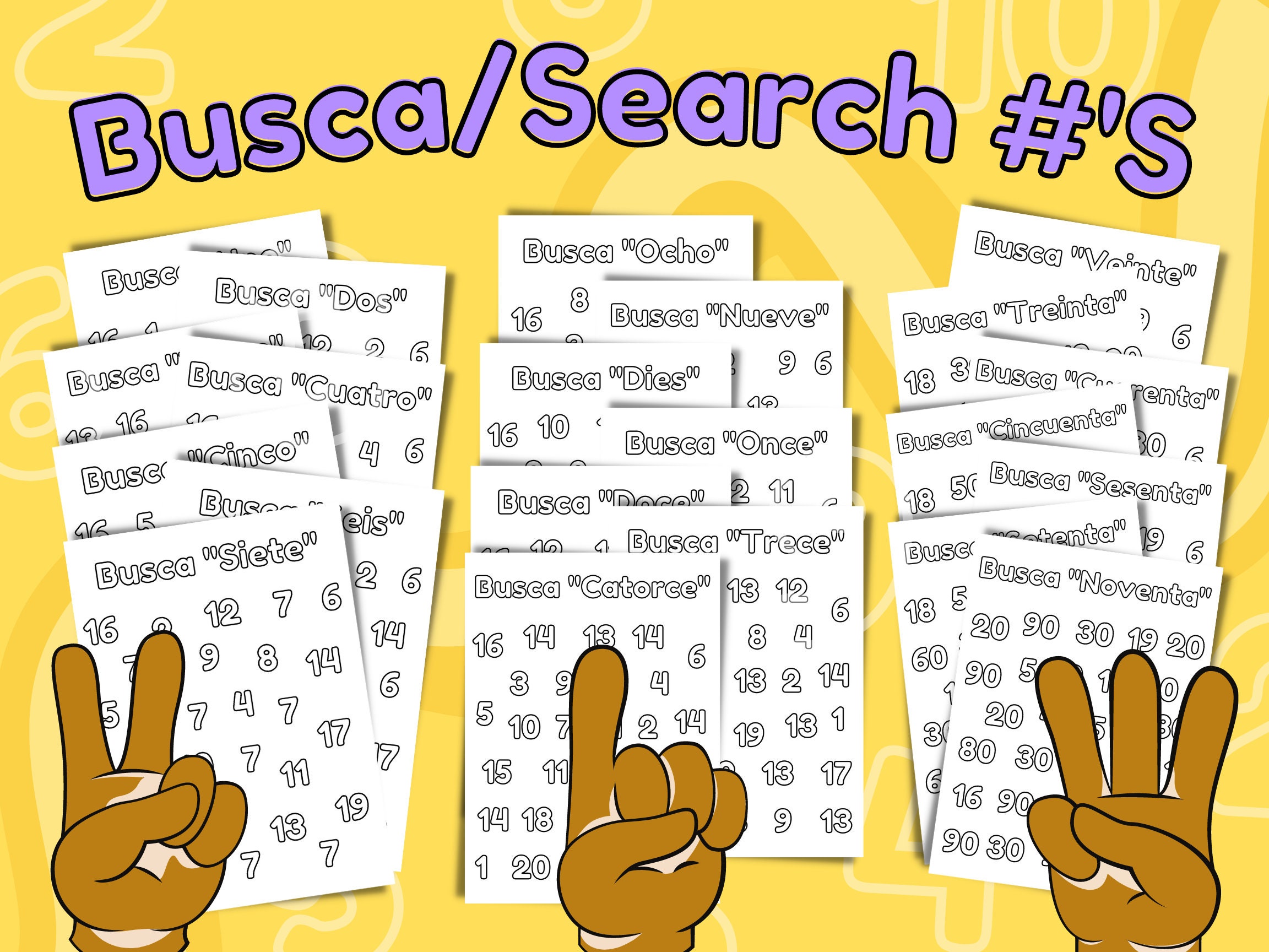 Beginner Spanish Numbers for Kids, Counting in Spanish, Coloring ...