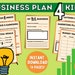 Small Business Plan Template for Kids, Kid Entrepreneur, Budgeting ...