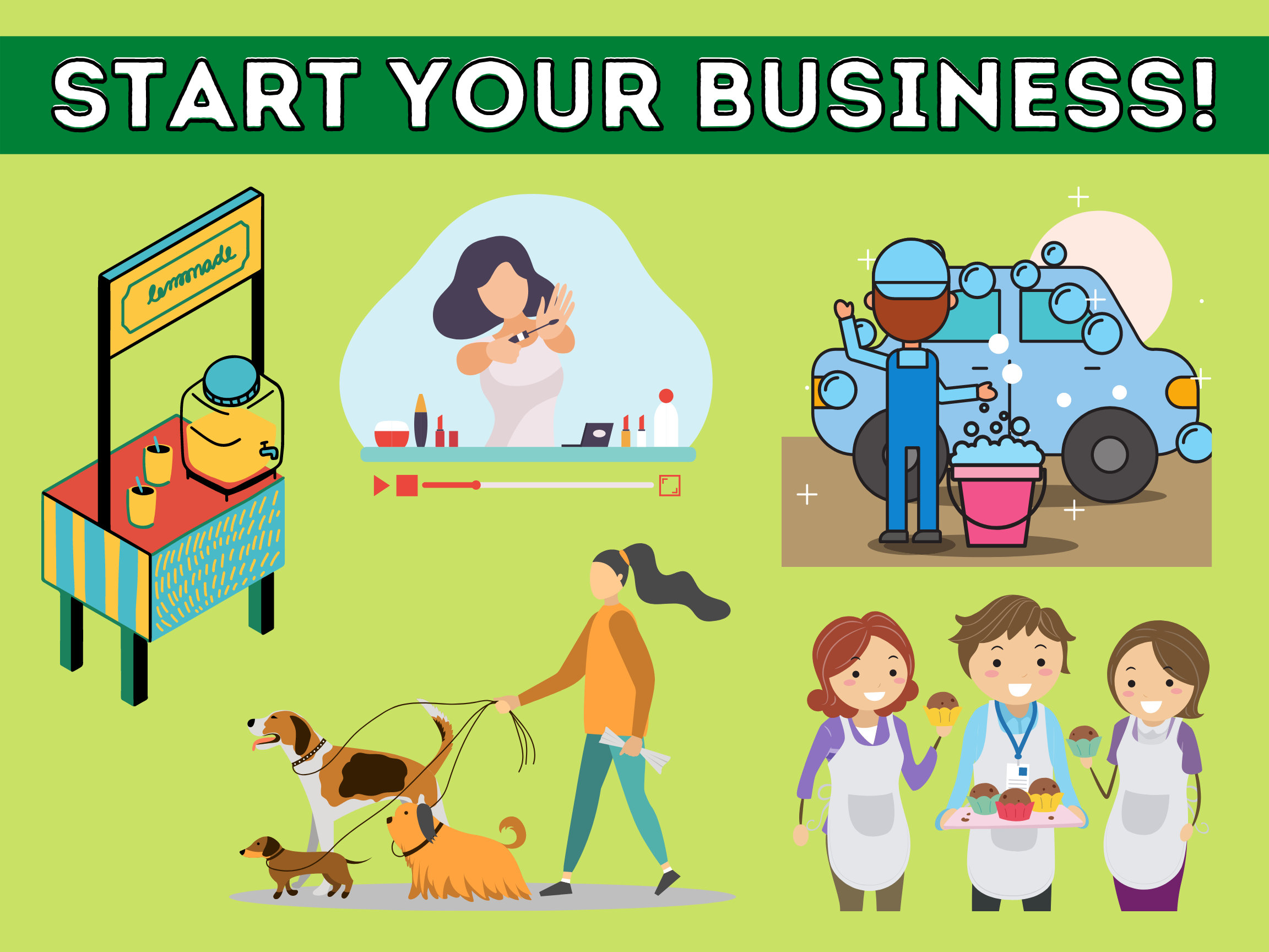 Small Business Plan Template for Kids, Kid Entrepreneur, Budgeting ...