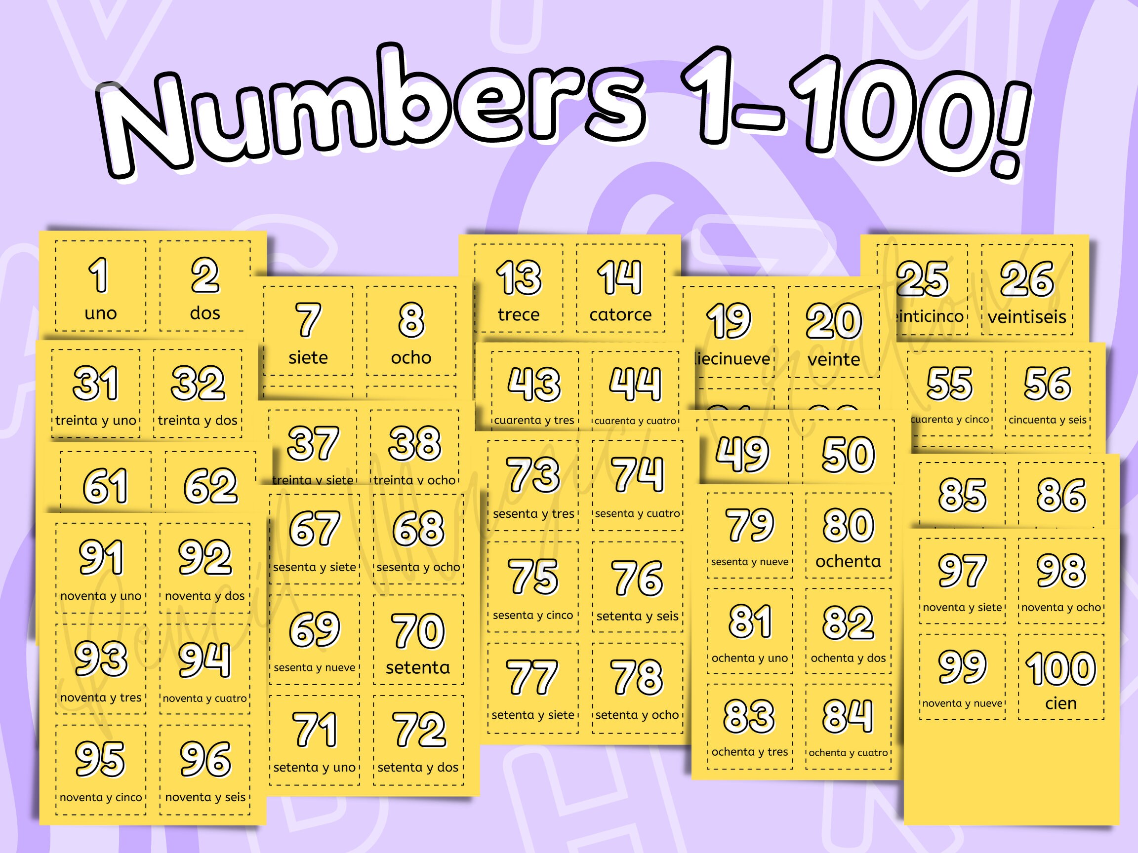 Learn Spanish Flashcards, Letters and Numbers in Spanish, Spanish ...