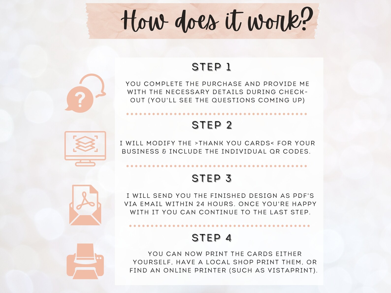 THANK YOU for Your Order Small Business Thank You Card New - Etsy