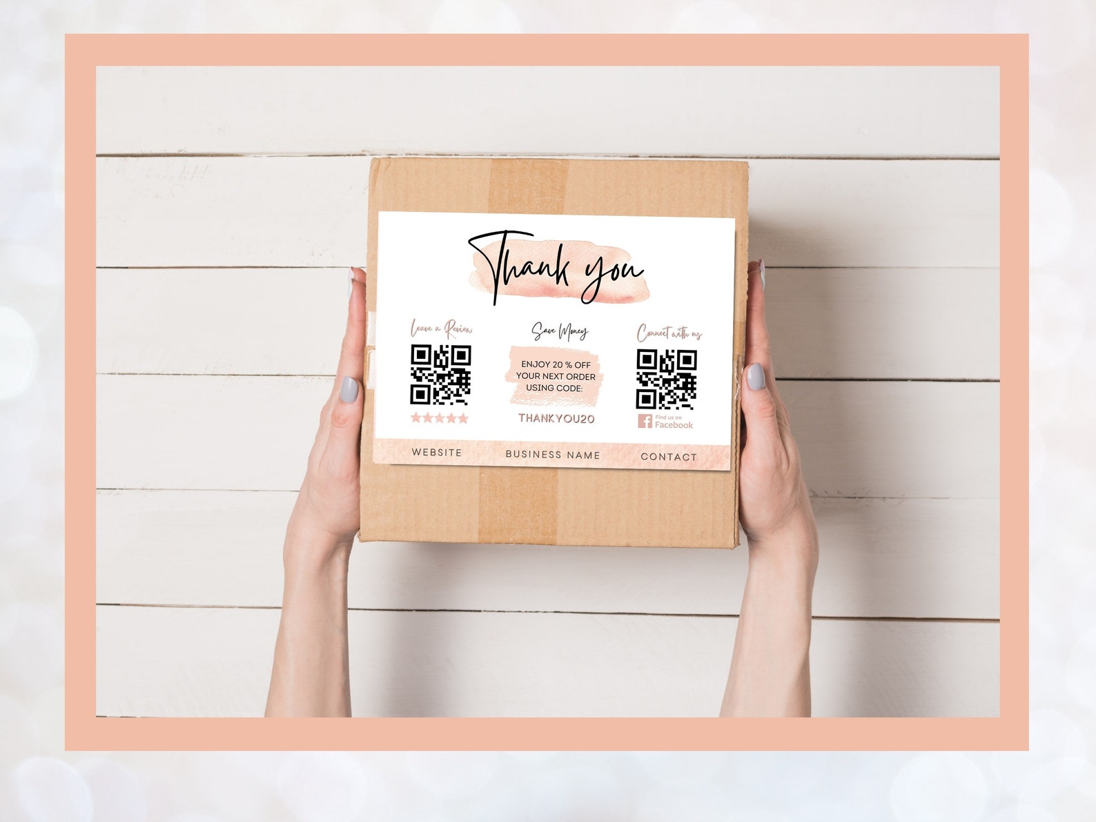 THANK YOU for Your Order Small Business Thank You Card New - Etsy