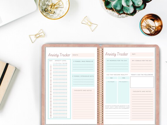 Paper Mindfulness Journal Mental Health Printable Therapy Journal Panic ...