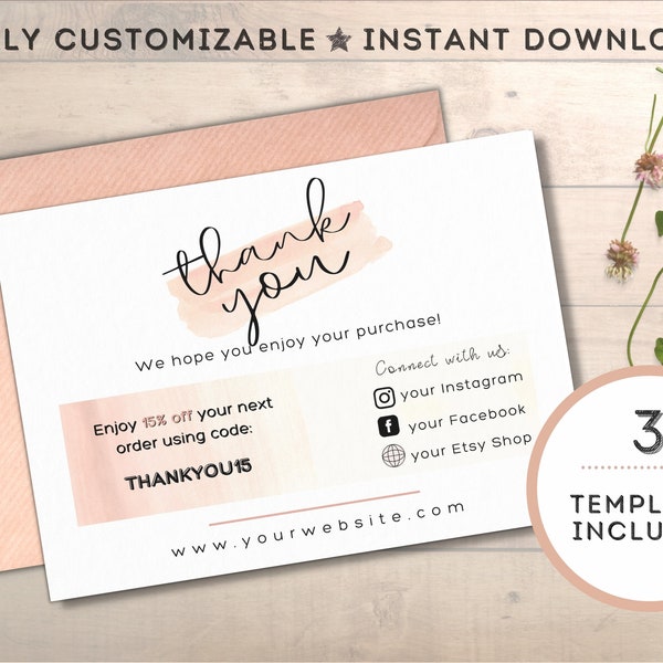 Peach Qr Code Card - Etsy