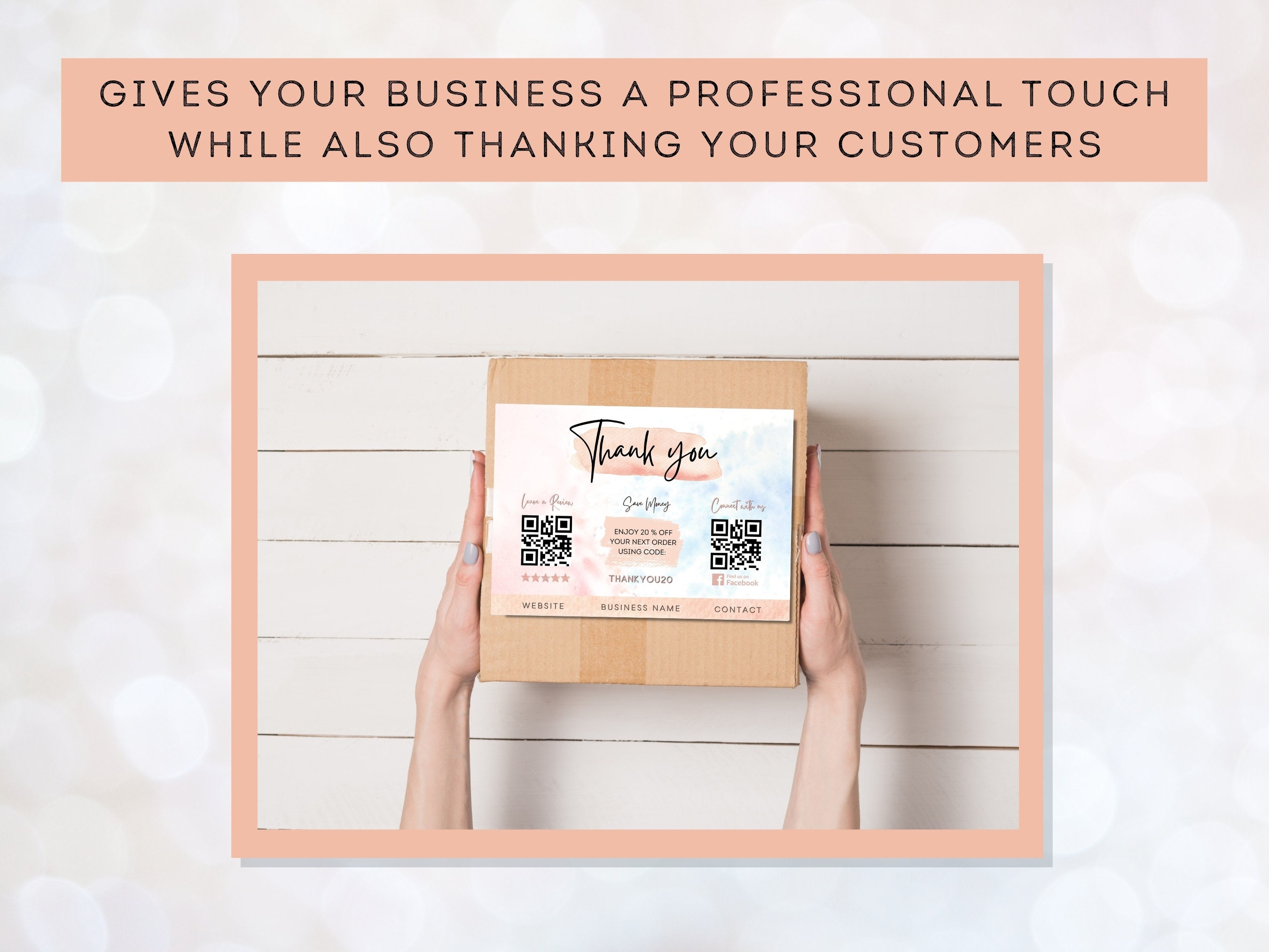 THANK YOU for Your Order Small Business Thank You Card New - Etsy
