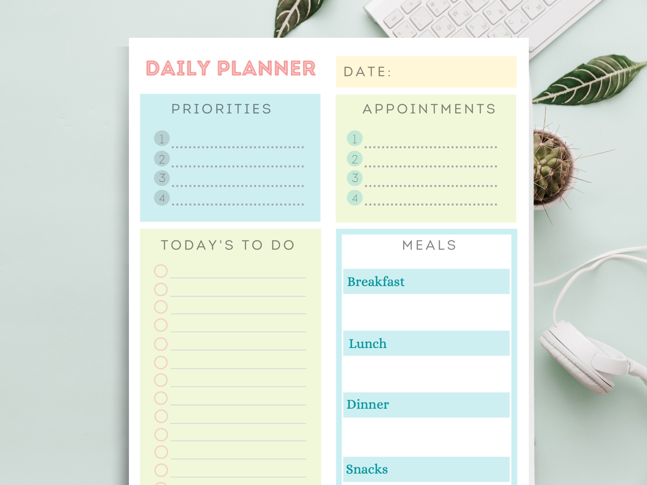 Printable to Do List Daily Planner Printable Productivity | Etsy