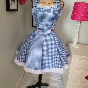 Dorothy Cosplay Apron With Ruby Red Glass Buttons - Etsy