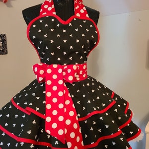 Mickey Retro Style Apron- Made With Licensed Fabric - Etsy