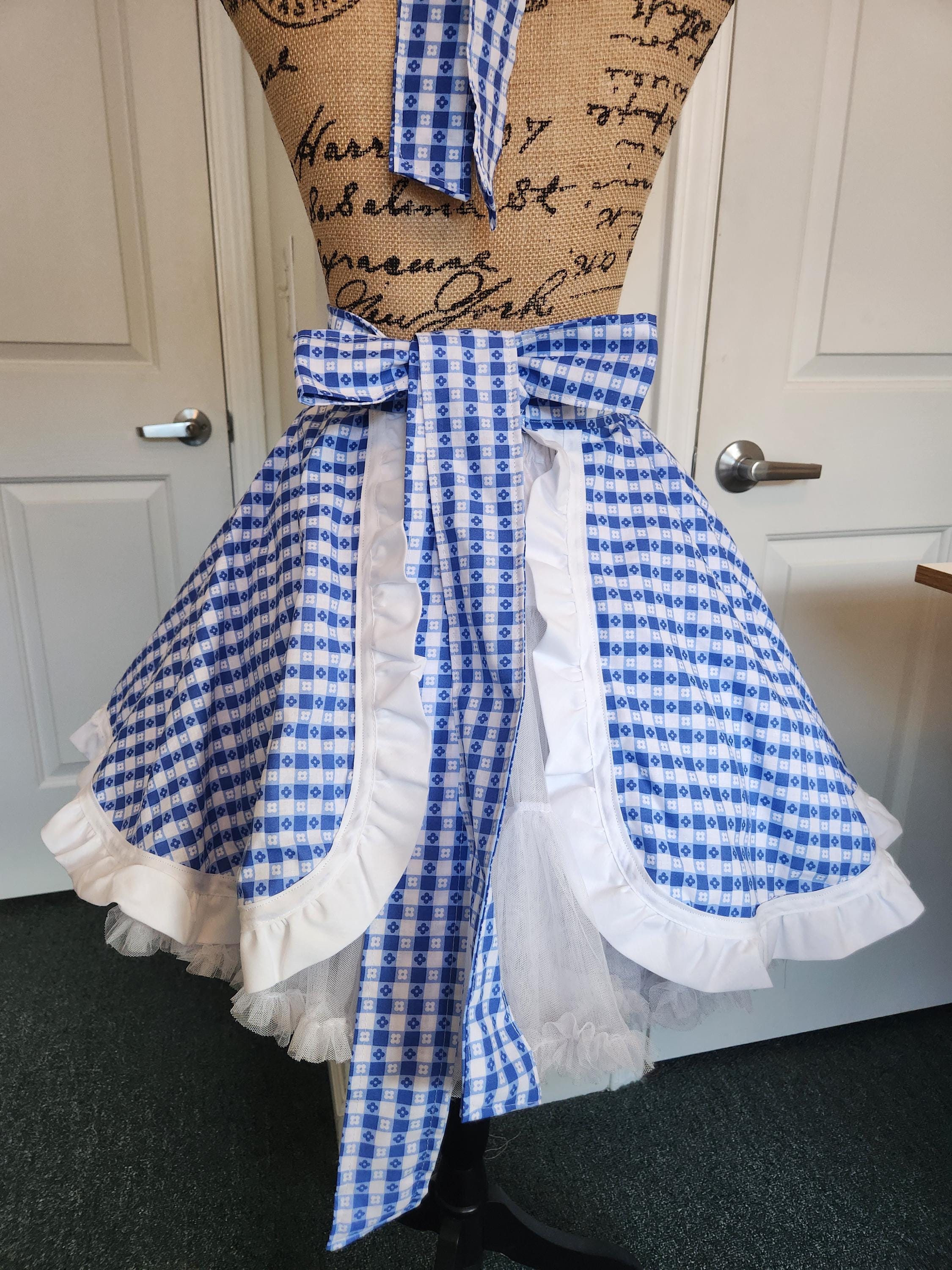 Dorothy Cosplay Apron With Ruby Red Glass Buttons. - Etsy