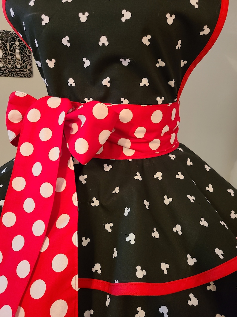 Mickey Retro Style Apron Made With Licensed Fabric - Etsy