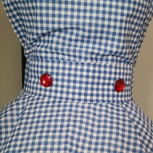 Dorothy Cosplay Apron With Ruby Red Glass Buttons - Etsy