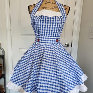 Dorothy Cosplay Apron With Ruby Red Glass Buttons. - Etsy