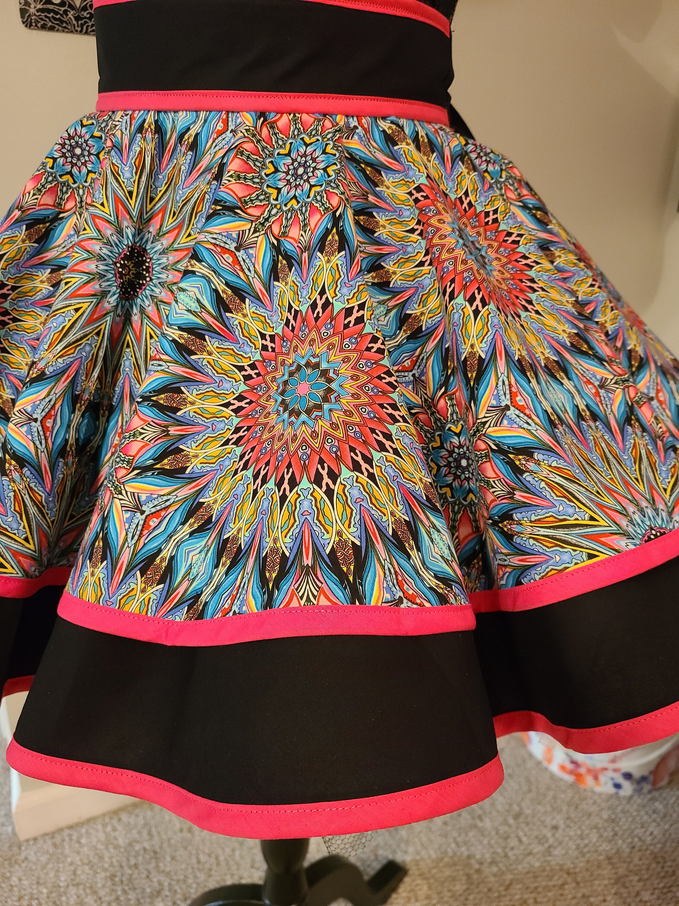 Unique Hostess Apron With Bold Medallion Pattern.. Hostess | Etsy