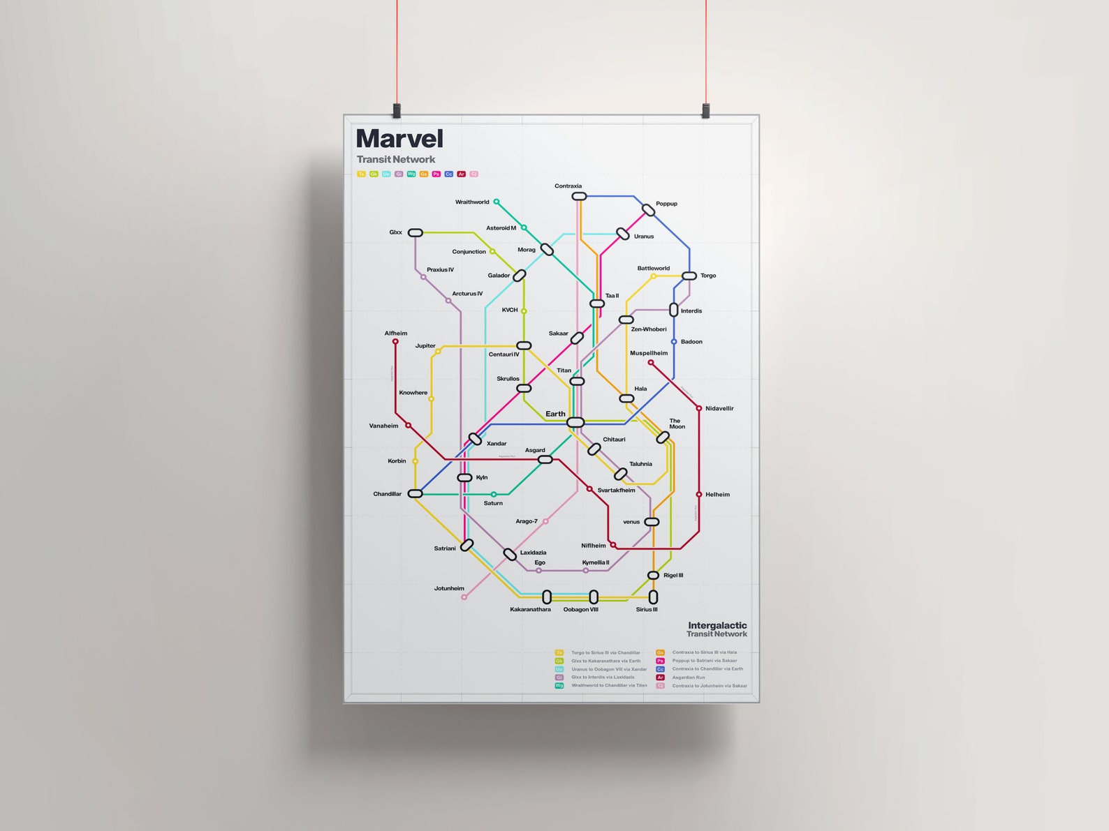 Marvel Transit Map, Fantasy Map, Unique Metro Map, Unique Gift ...